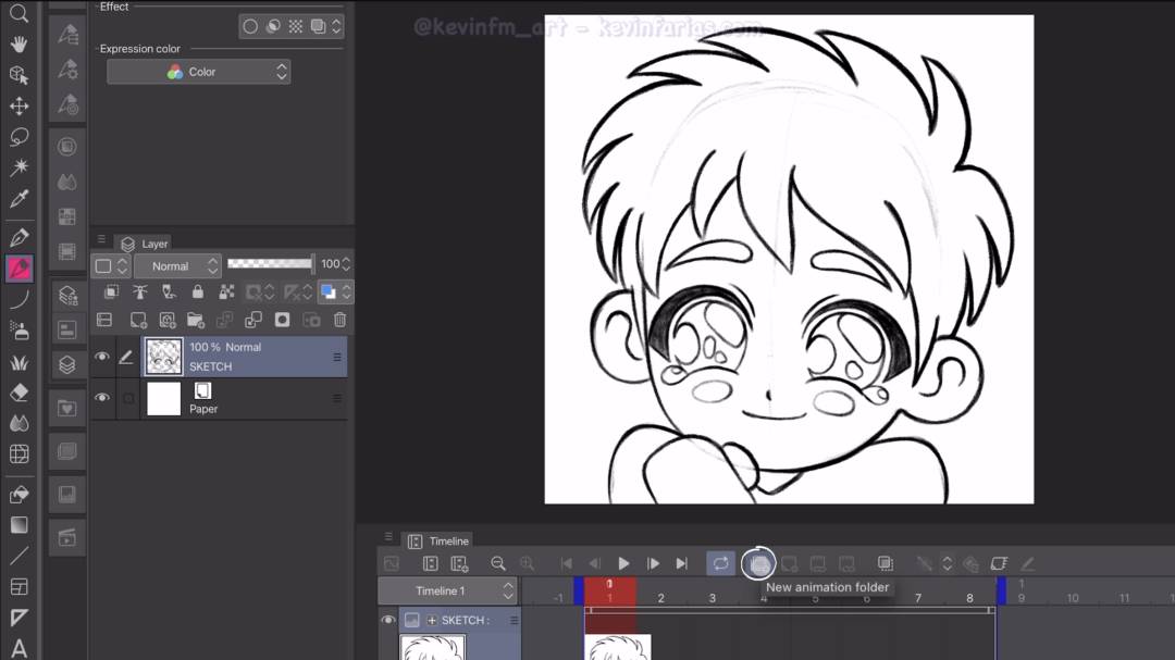 Como hacer EMOTES animados en Clip Studio PAINT | Kevin Farias